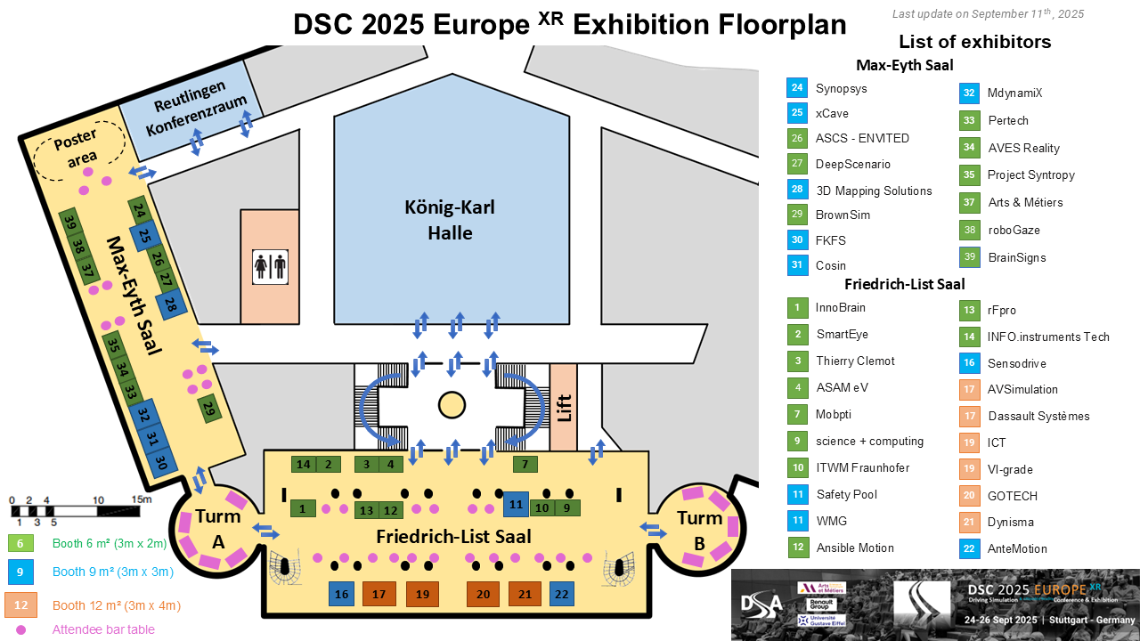List of exhibitors – DSC 2025 EUROPE VR